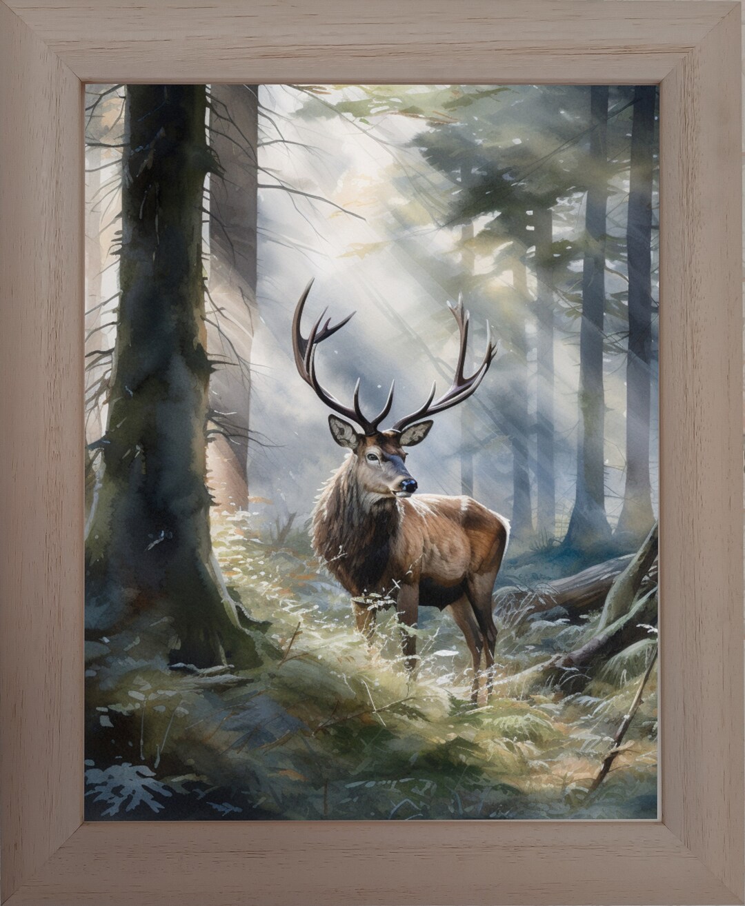 This Majestic Stag Art Piece is Charming, Elegant and Sophisticated. A ...