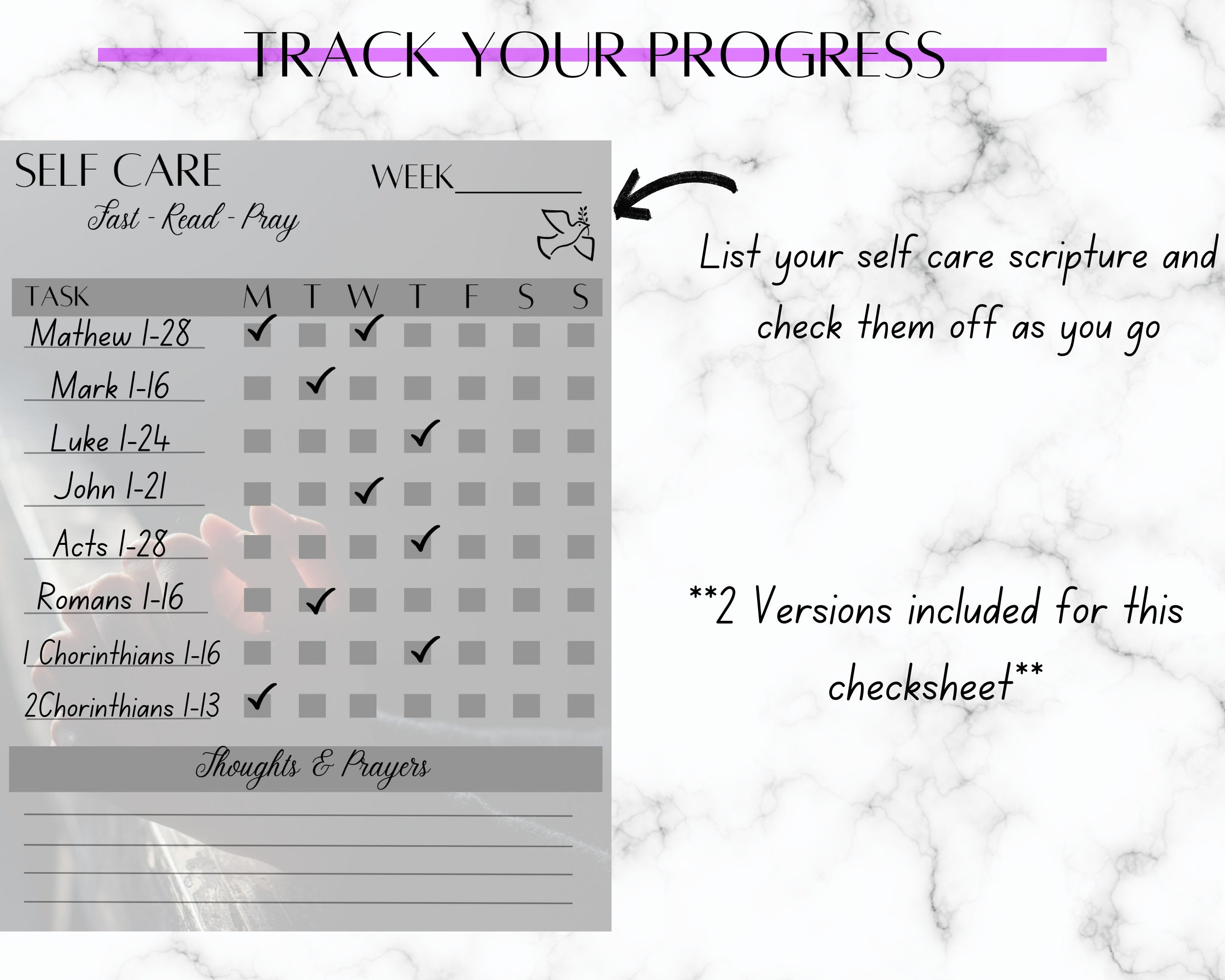 Self-care Checklist for Mental Health and Wellness, Daily Well-being ...
