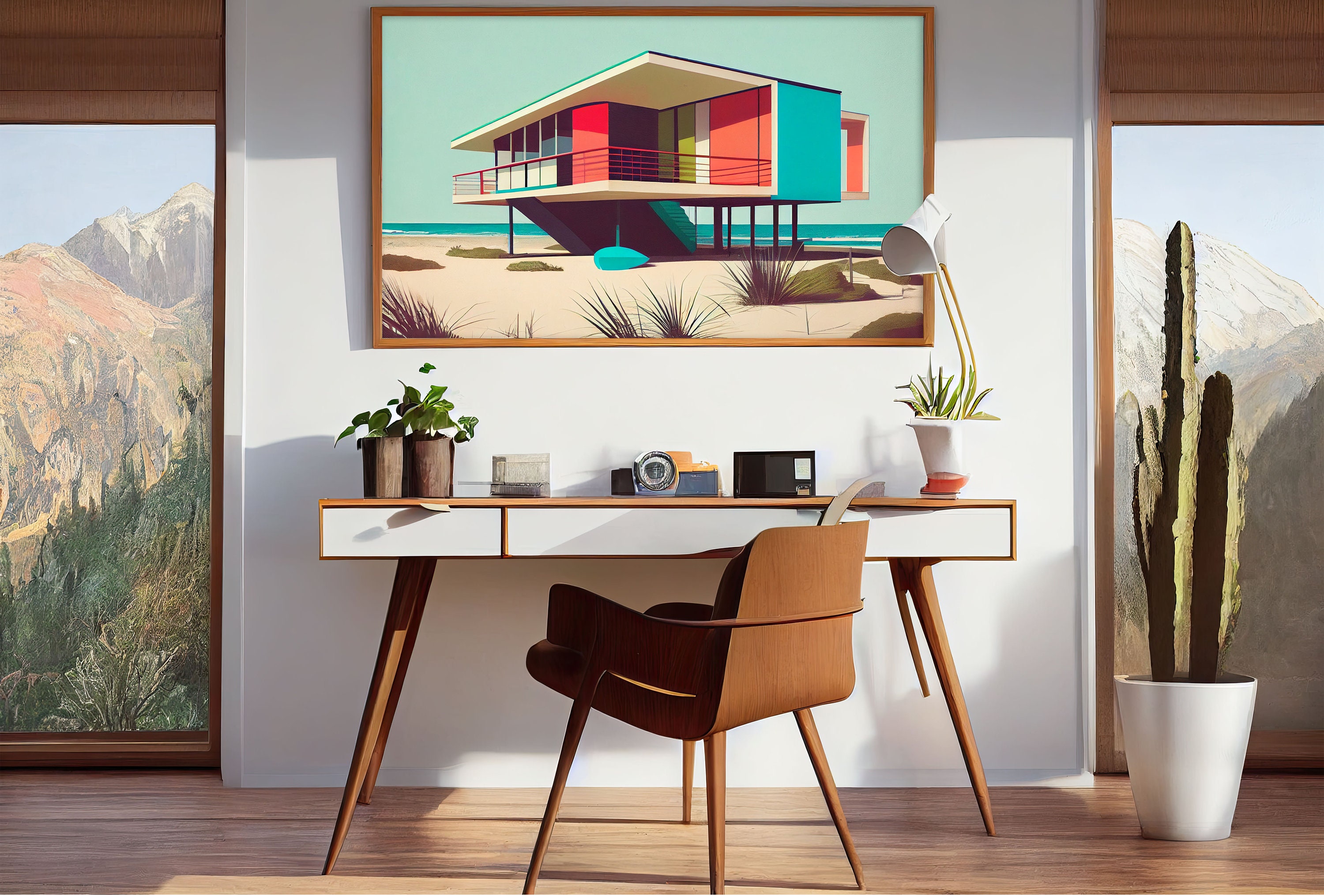 Mid Century Modern Folly Beach Vibes, Charleston Coastal Home, Ocean ...