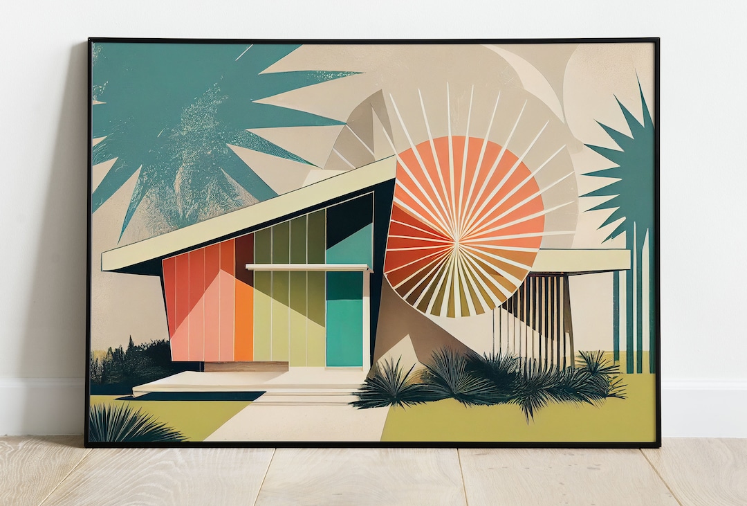 Mid Century Modern Colorful Key West Bungalow, Vibrant Island Home ...