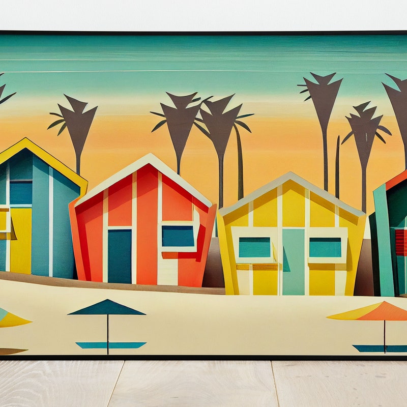Mcm Beach Artwork - Etsy