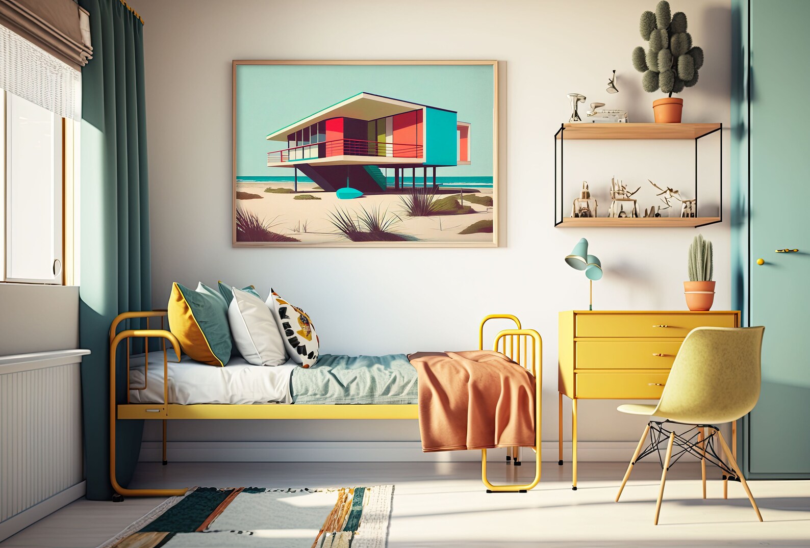 Mid Century Modern Folly Beach Vibes, Charleston Coastal Home, Ocean ...