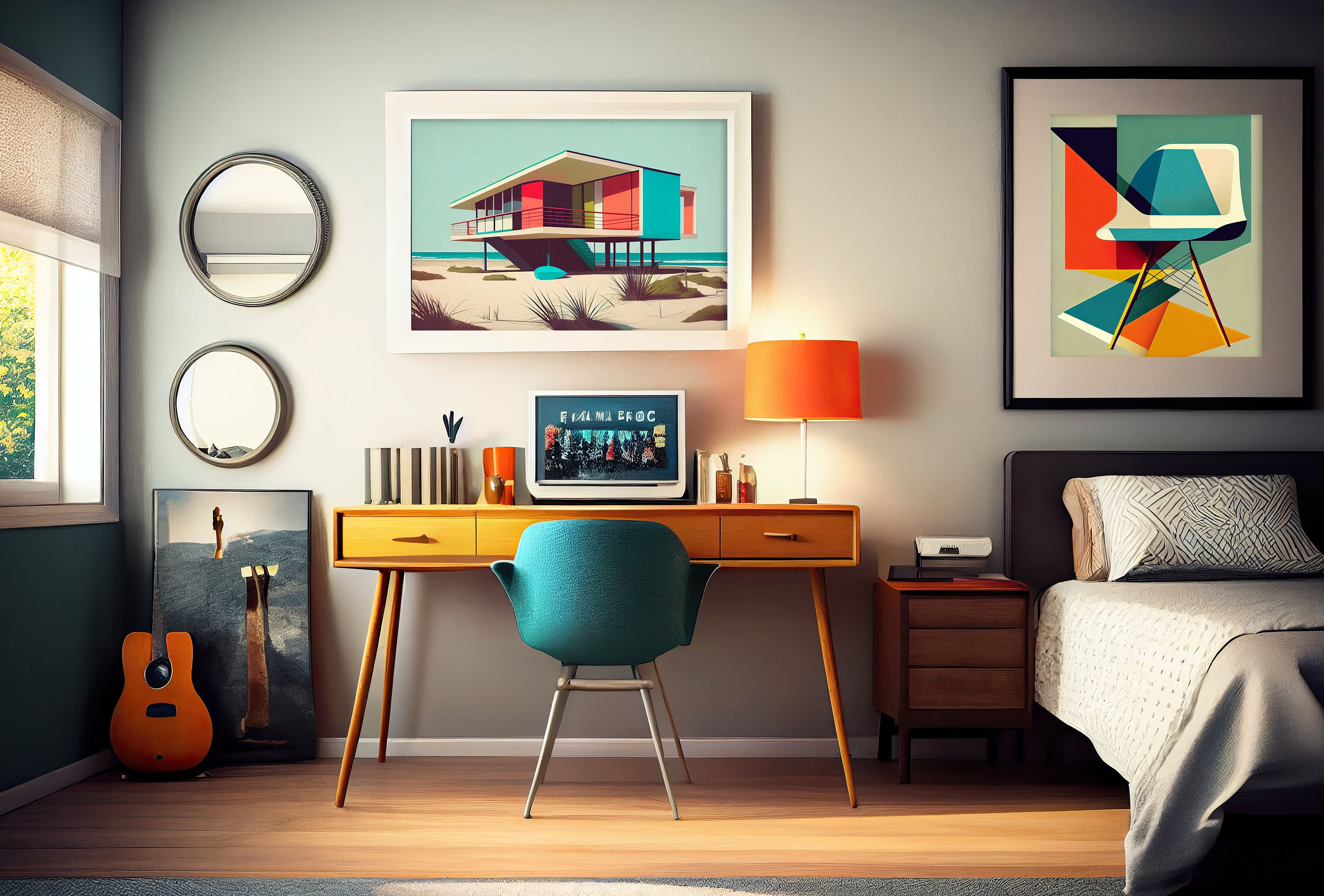 Mid Century Modern Folly Beach Vibes, Charleston Coastal Home, Ocean ...