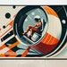 Astronaut in Retro Capsule, Mid Century Modern Decor, NASA Space-age ...