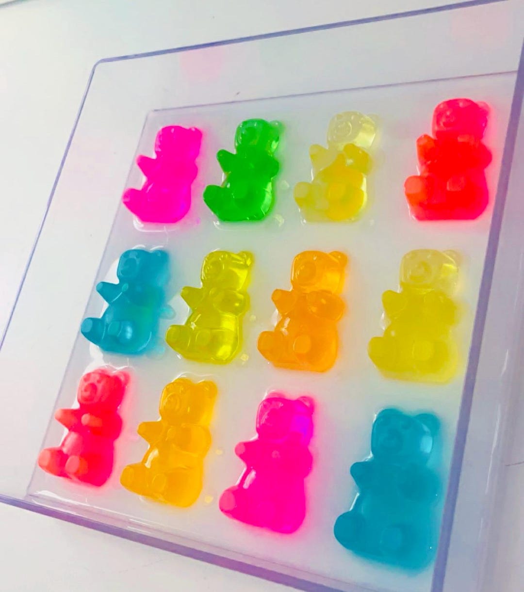 The Plastics Collection: Juicy Gummy Bear Wall Art in Clear Shadow Box ...