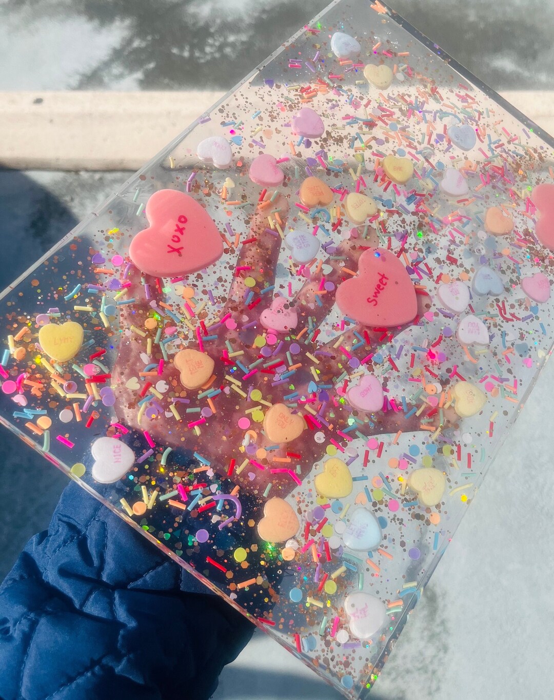Valentine Collection Peace, Love, & Sprinkles Tray - Etsy