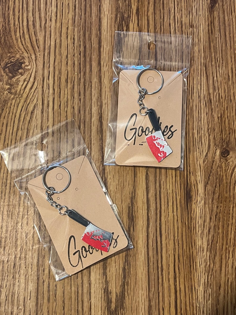 Halloween Keychains Bloody Knife Keychain Horror Film Keychains - Etsy