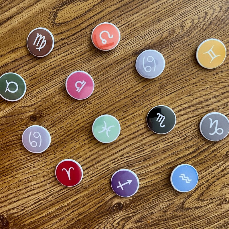Astrology Sign Pins - Etsy
