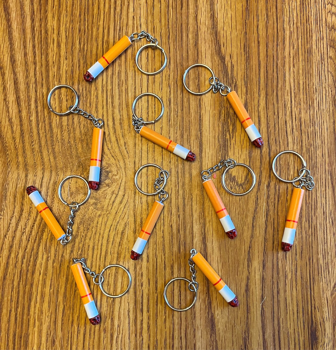 Cigarette Keychains Cigarette Butt Keychains Smoker Quit Smoking No ...