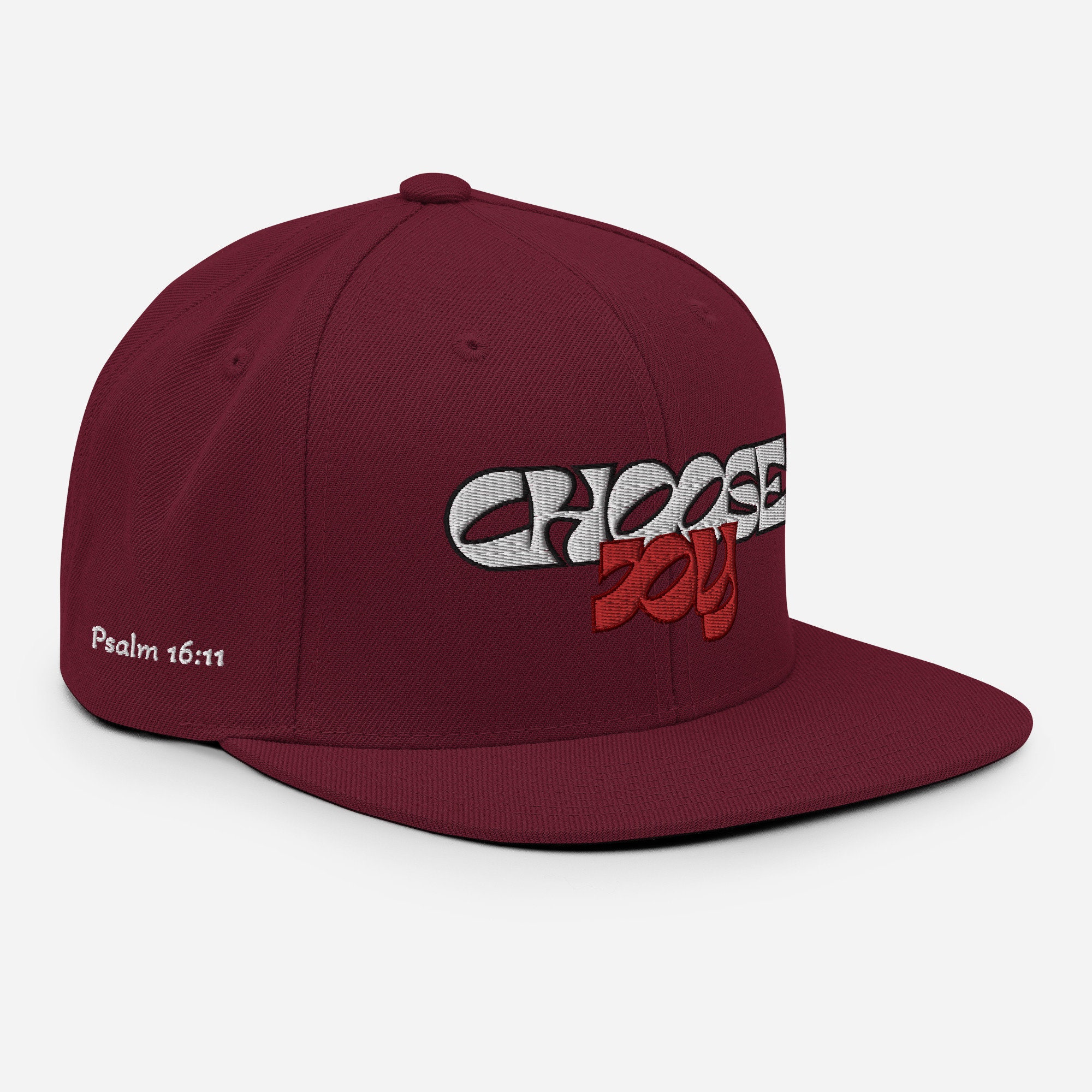 Choose Joy Snapback Hat, Choose Joy Cap, Choose Joy Hat, Psalm 16:11 ...