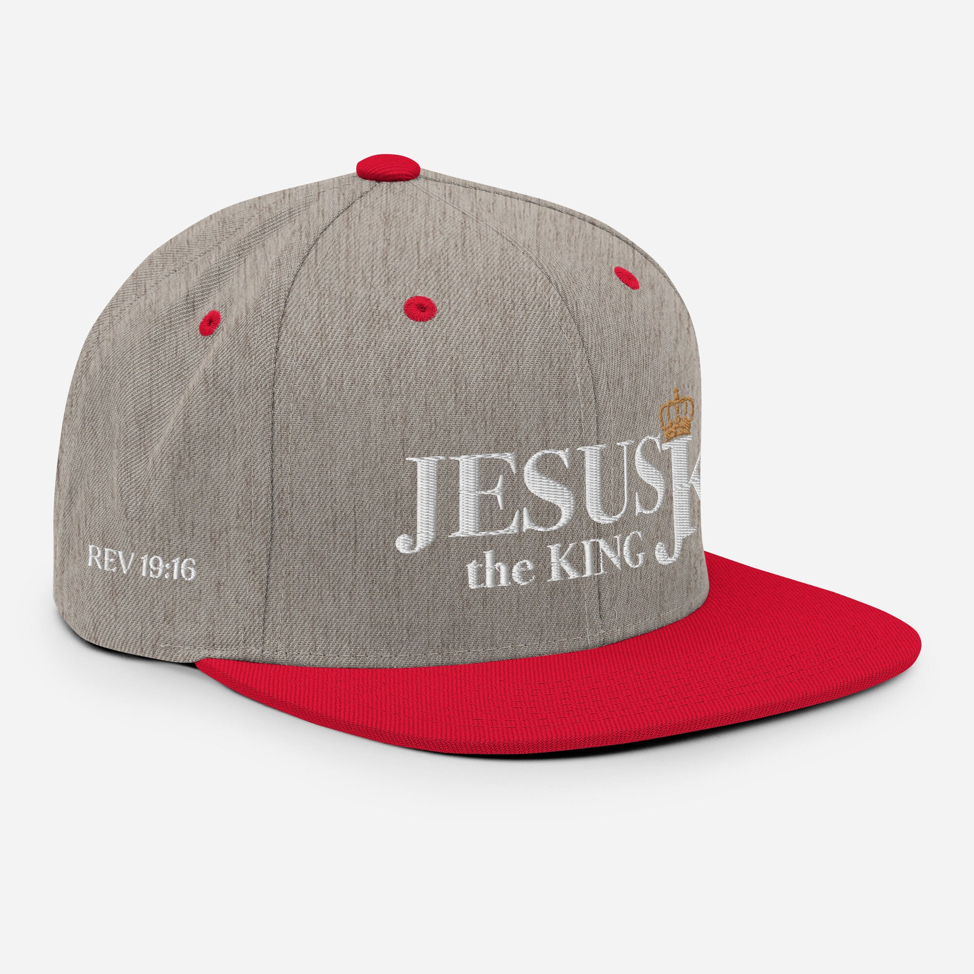 Jesus the King Snapback Hat, King Jesus Hat, Jesus King Cap, JK ...