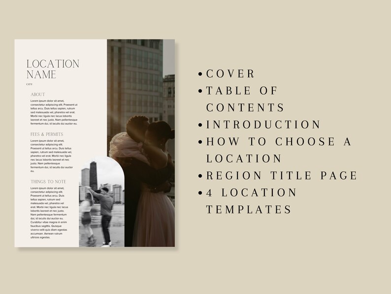 Canva Location Guide Template for Photographers - Etsy Australia