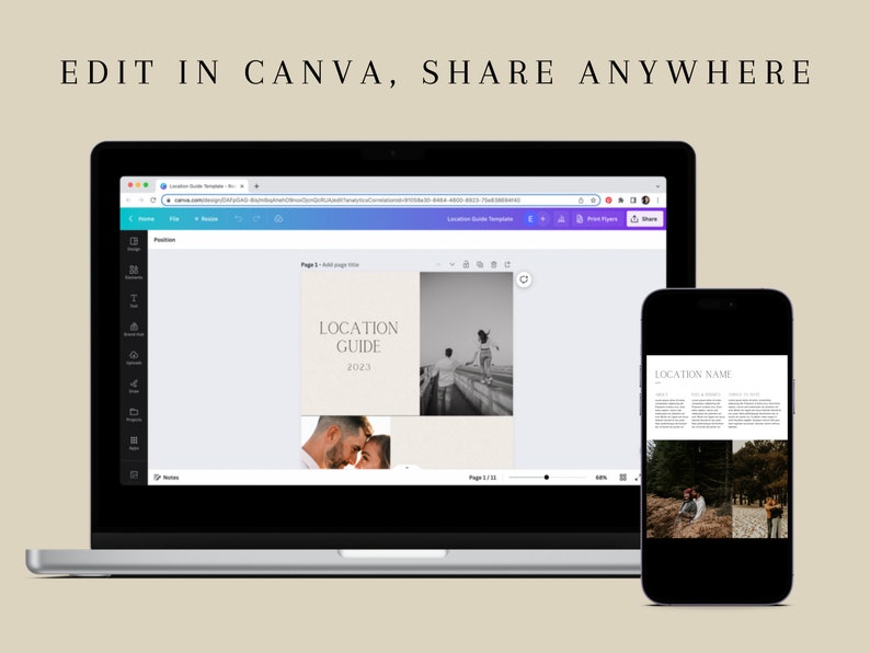 Canva Location Guide Template for Photographers - Etsy Australia