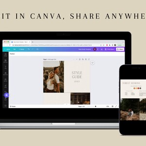Canva Style Guide Template for Photographers With Copy - Etsy