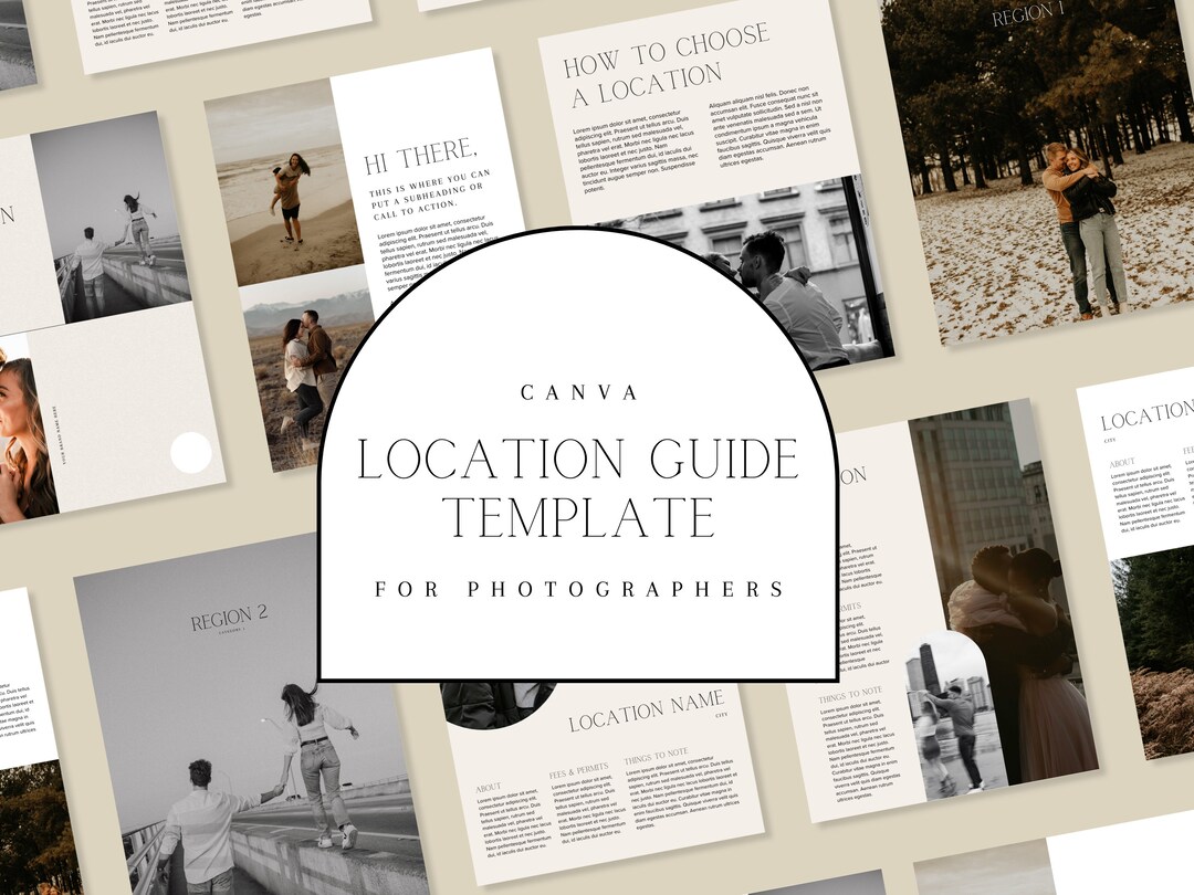 Canva Location Guide Template for Photographers - Etsy Australia