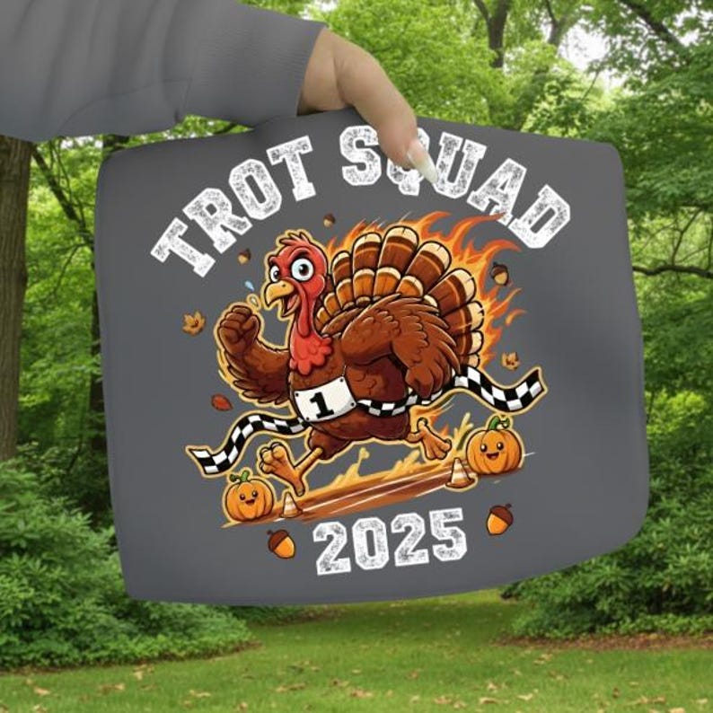 Trot Squad Turkey Run 2025 PNG, Funny Thanksgiving Clipart (digital ...