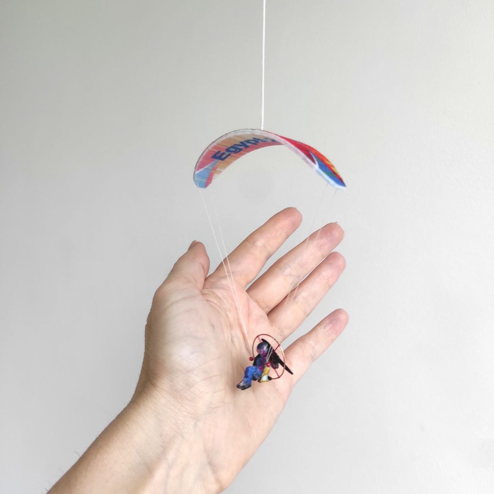 Gift for Paraglider. Paraglider PPG With an Inscription. Hanging ...