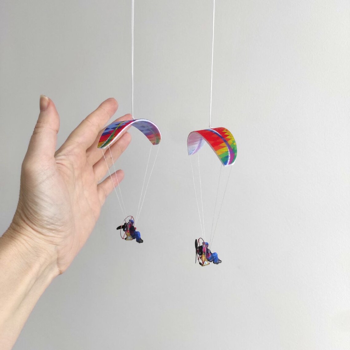 Gift for Paraglider. Paraglider PPG Souvenir, Hanging Ornament ...