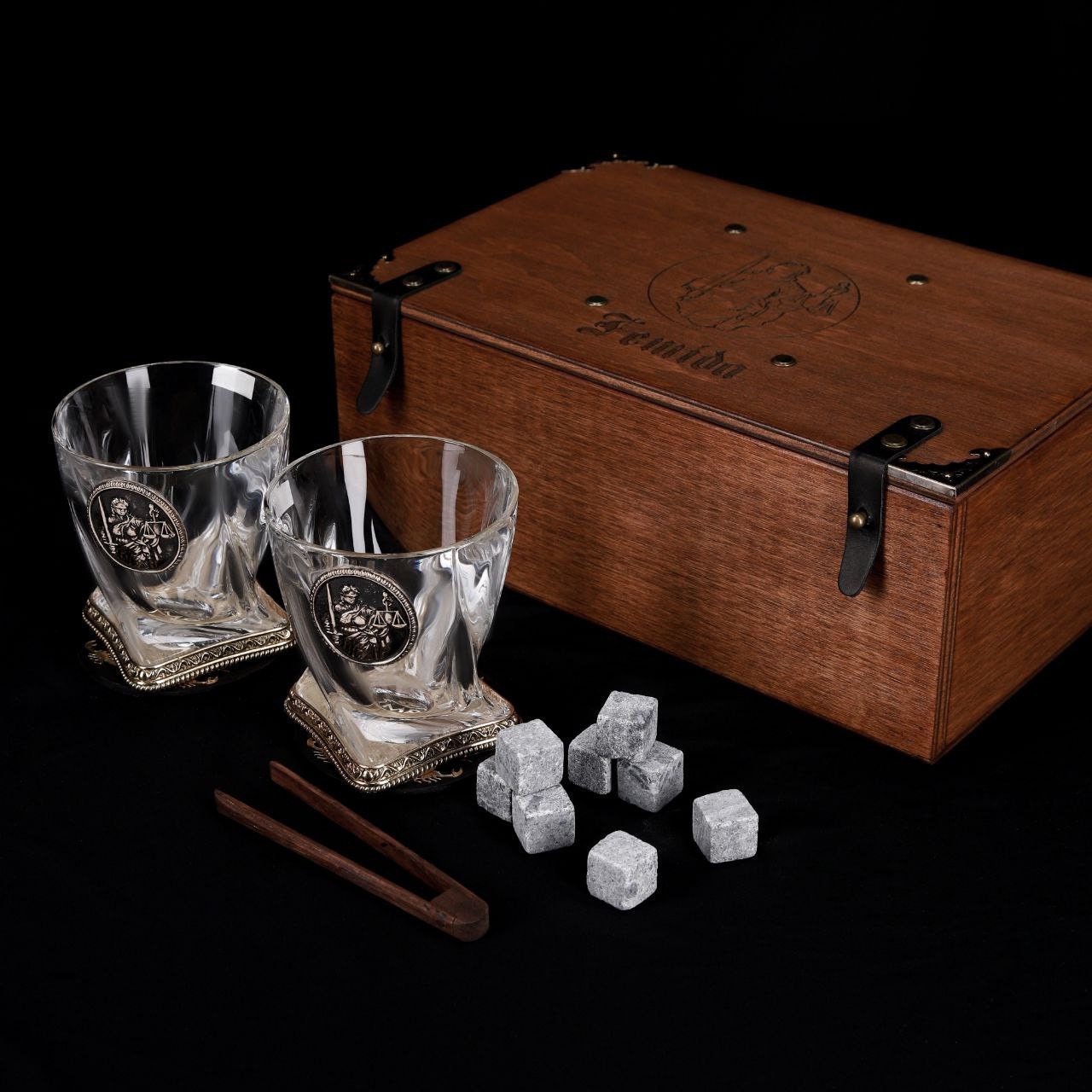 Whiskey Glasses, Father's Day Gift, Unique Bourbon Gifts, Handmade Barware and Glassware, 2 ...