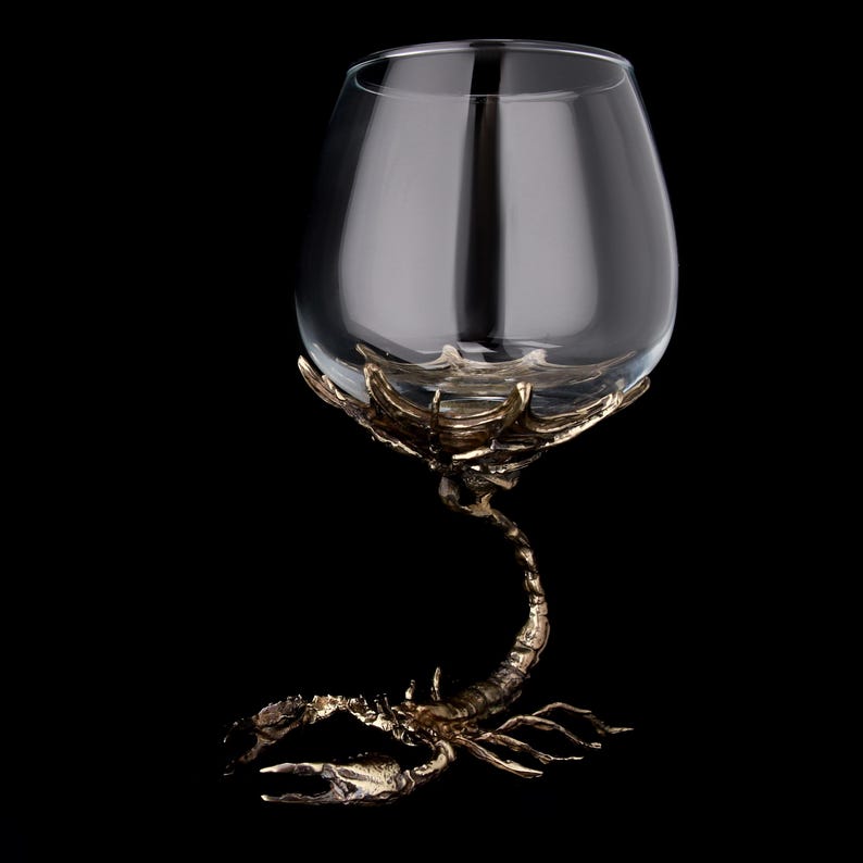 Scorpio Cognac Glass, Zodiac Sign Gifts, Luxury Drink Barware, Handmade ...