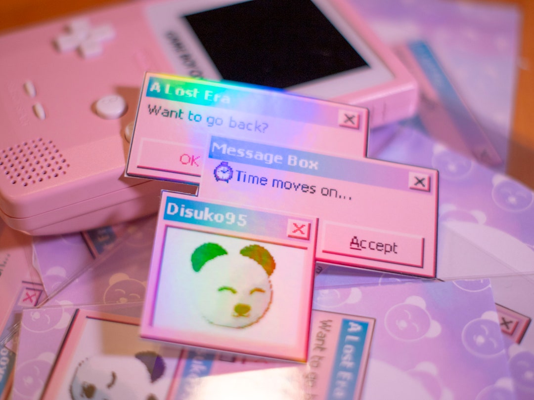 90's Aesthetic Vaporwave Windows 95 Holographic Retro Disuko 95 Vinyl 3 ...
