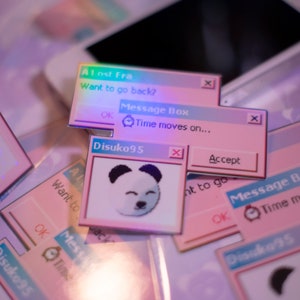 90's Aesthetic Vaporwave Windows 95 Holographic Retro Disuko 95 Vinyl 3 ...