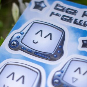 Frutiger Aero Cybercore Webcore Y2K Be Kind Rewind Sticker Sheet, 7pcs ...