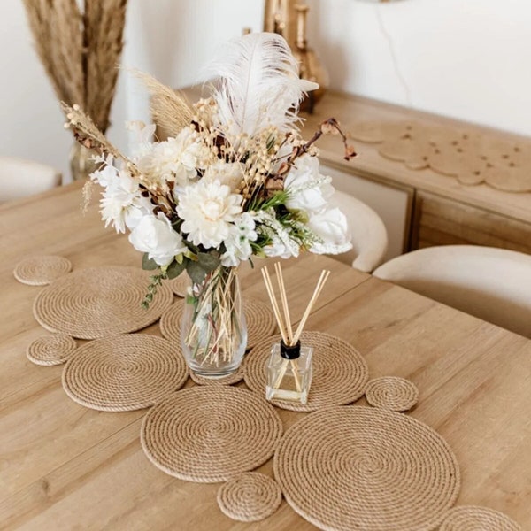 Jute Tablecloth - Etsy