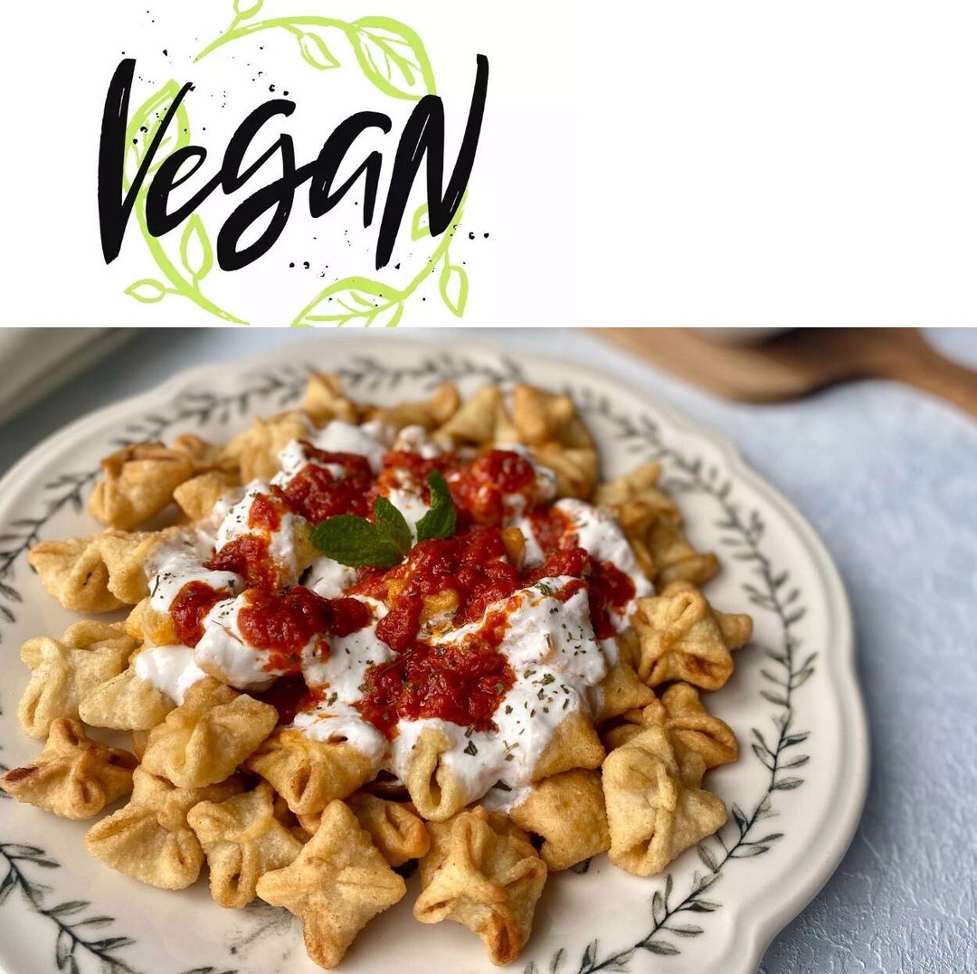 Homemade Vegan Mantı, Manti Euphoria for Vegans,crispy Vegan Mantı ...