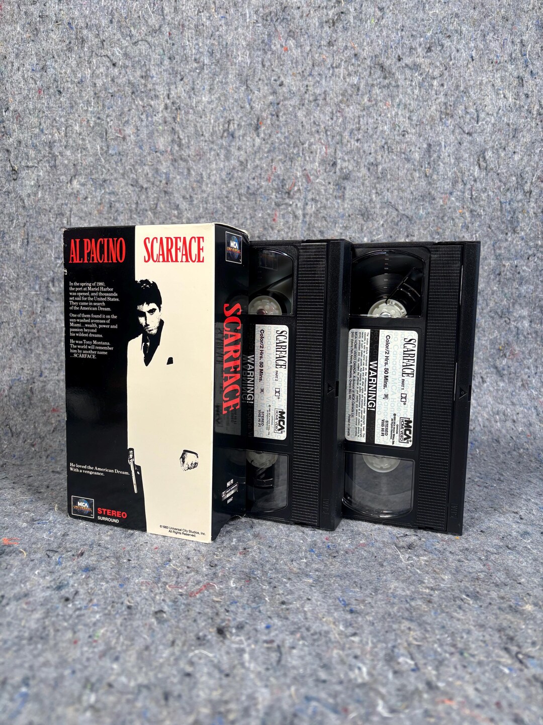 Classic Scarface 1990 Copy VHS Type Set - Etsy