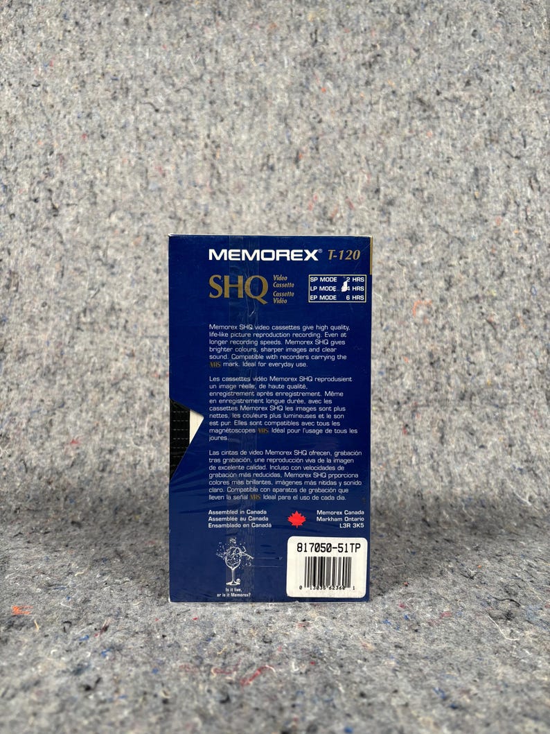 Sealed Memorex SHQ-T120 Blank VHS Type (set of 4) - Etsy