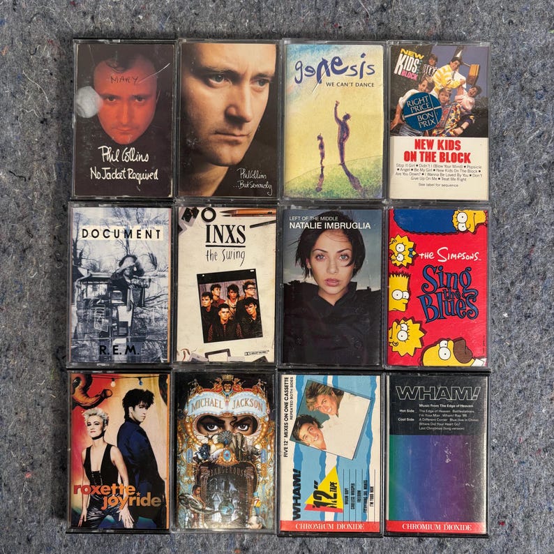 Cassette Tapes. (LOT) // Wham, Natalie Imbruglia, Inxs , Genersis, REM ...