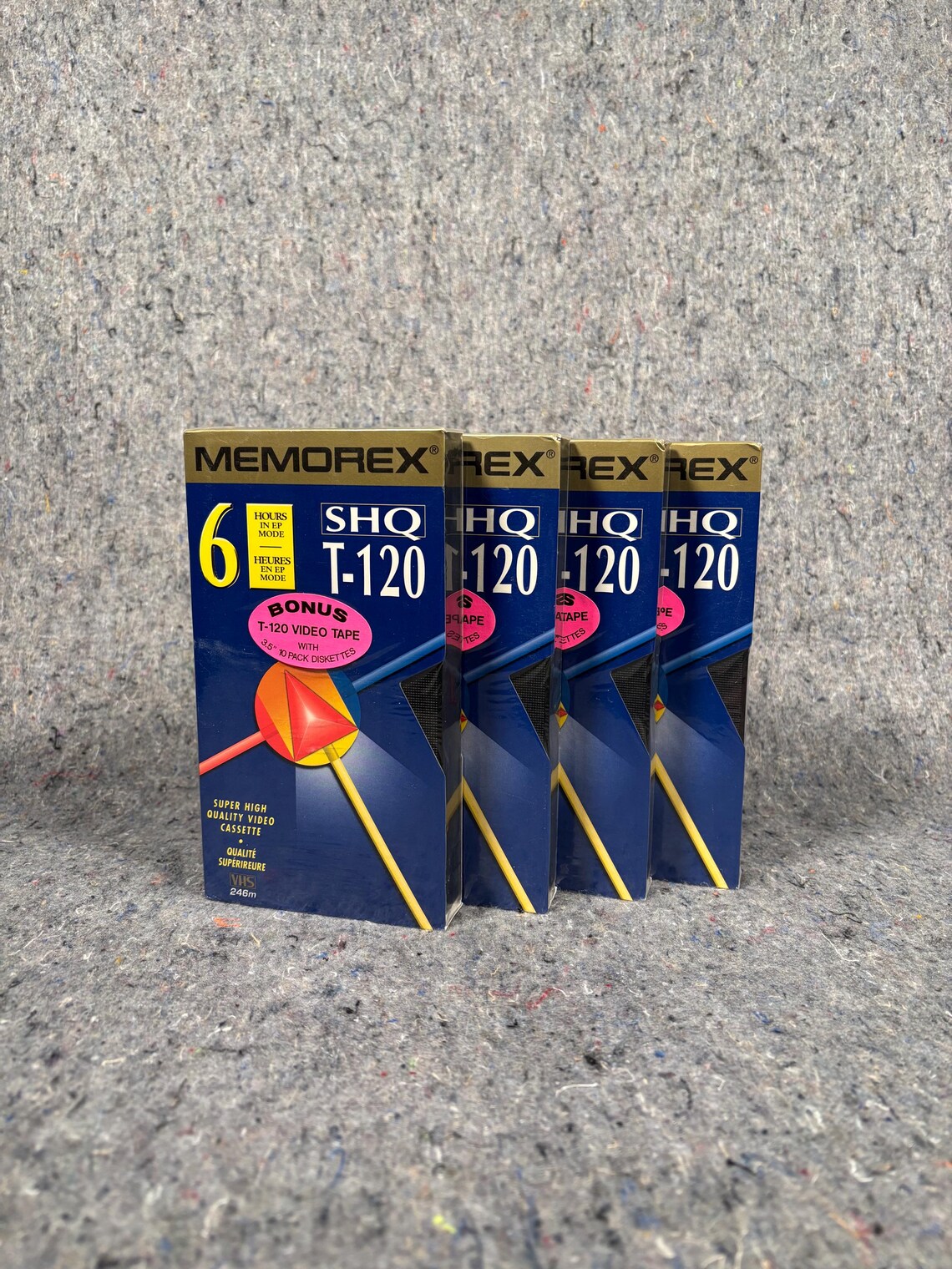 Sealed Memorex SHQ-T120 Blank VHS Type (set of 4) - Etsy