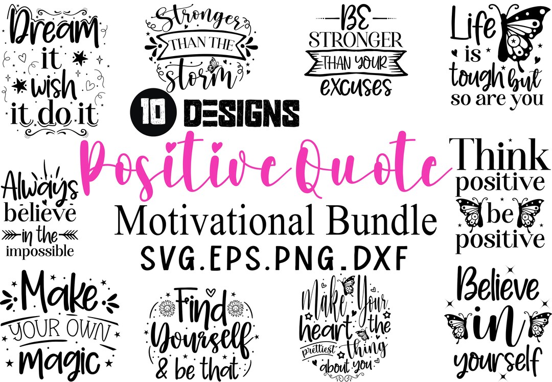 Positive Quote Svg, Self Love Svg, Affirmation Svg, Cute Inspirational ...