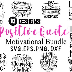Positive Quote Svg, Self Love Svg, Affirmation Svg, Cute Inspirational ...