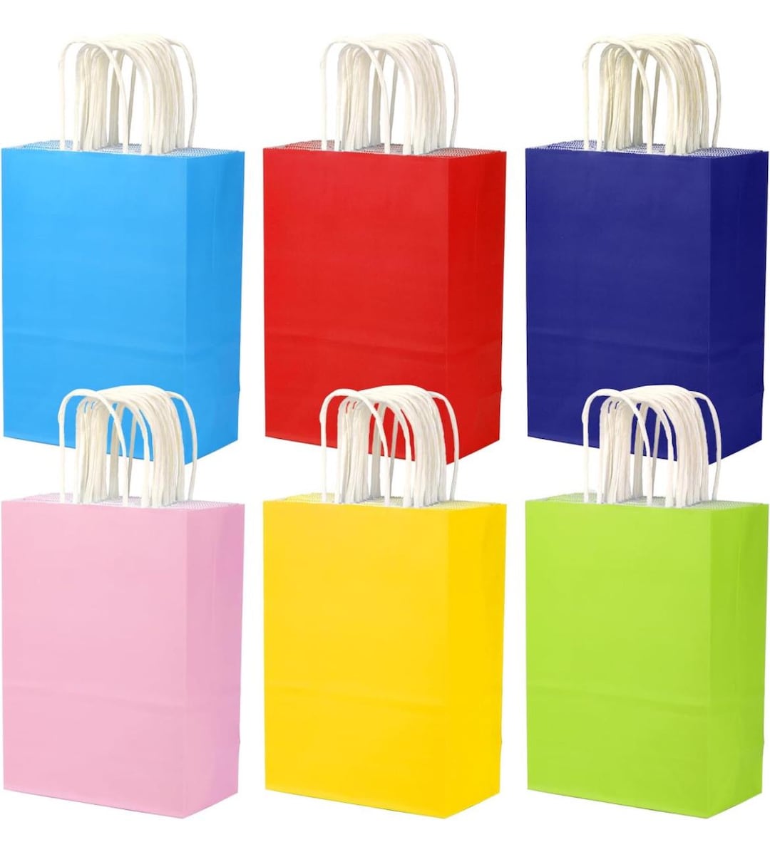 Paper Bags, Coloured Paper Bags, Party Bags, Gift Bags - Etsy