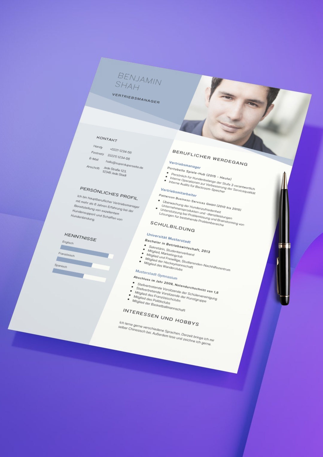 Resume Template, Resume Template 2024, Curriculum Vitae, Student Resume ...