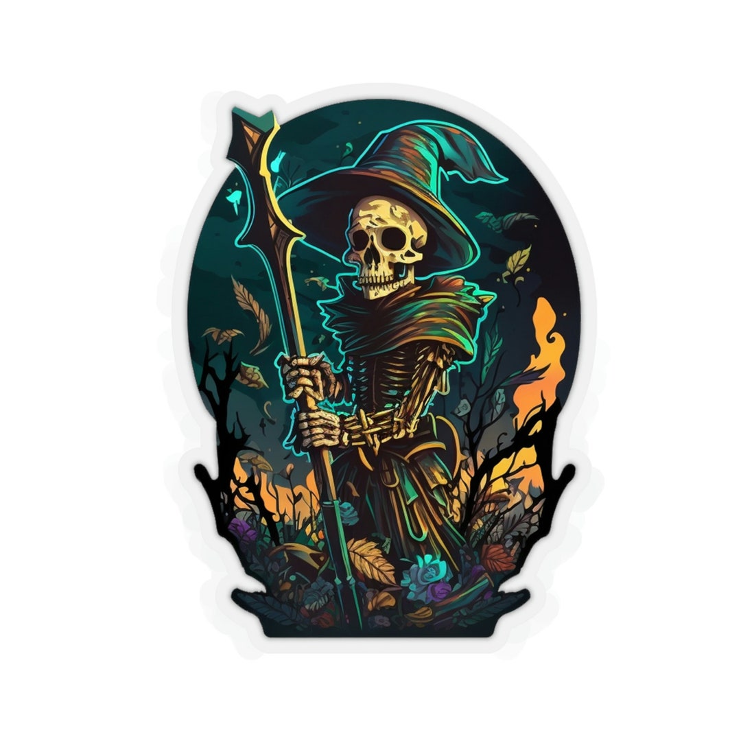 Skelton Stickers Halloween Skater Emo Decal Sticker Art - Etsy