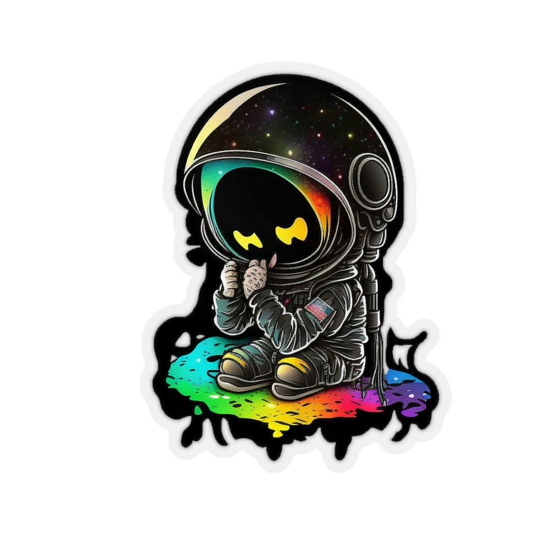 Astronaut Space Kiss-cut Stickers,emo,skater,goth,decal,sticker Art ...