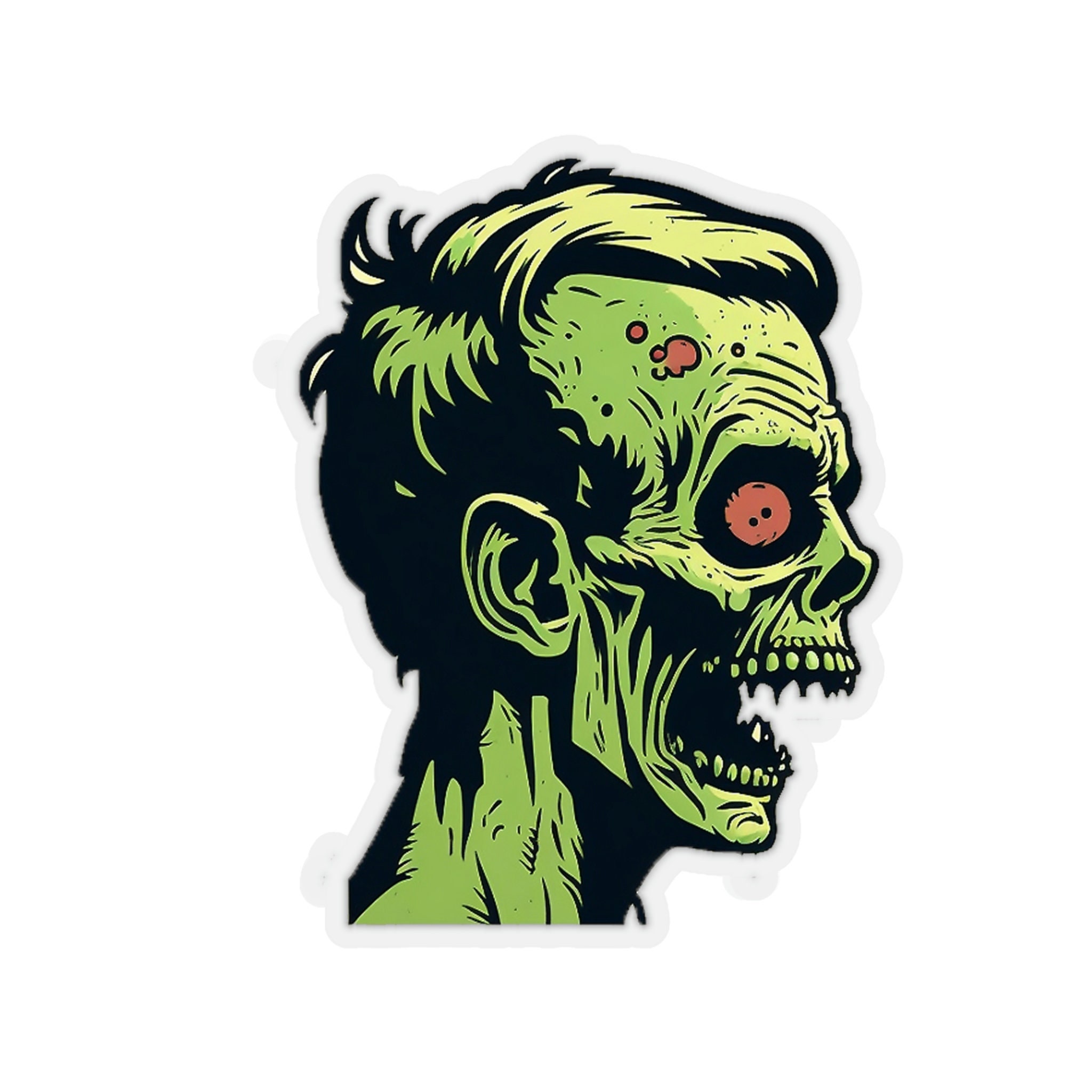 Zombie Kiss-cut Stickers, Zombie Sticker, Zombie Decal, Sticker Art ...