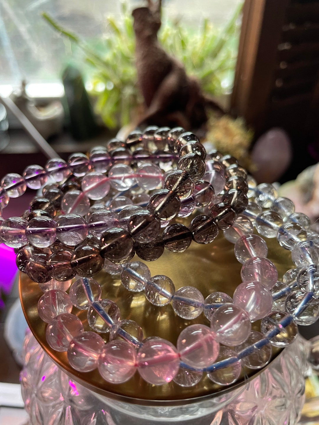 Apophyllite Brazilian Quartz Bracelets - Etsy