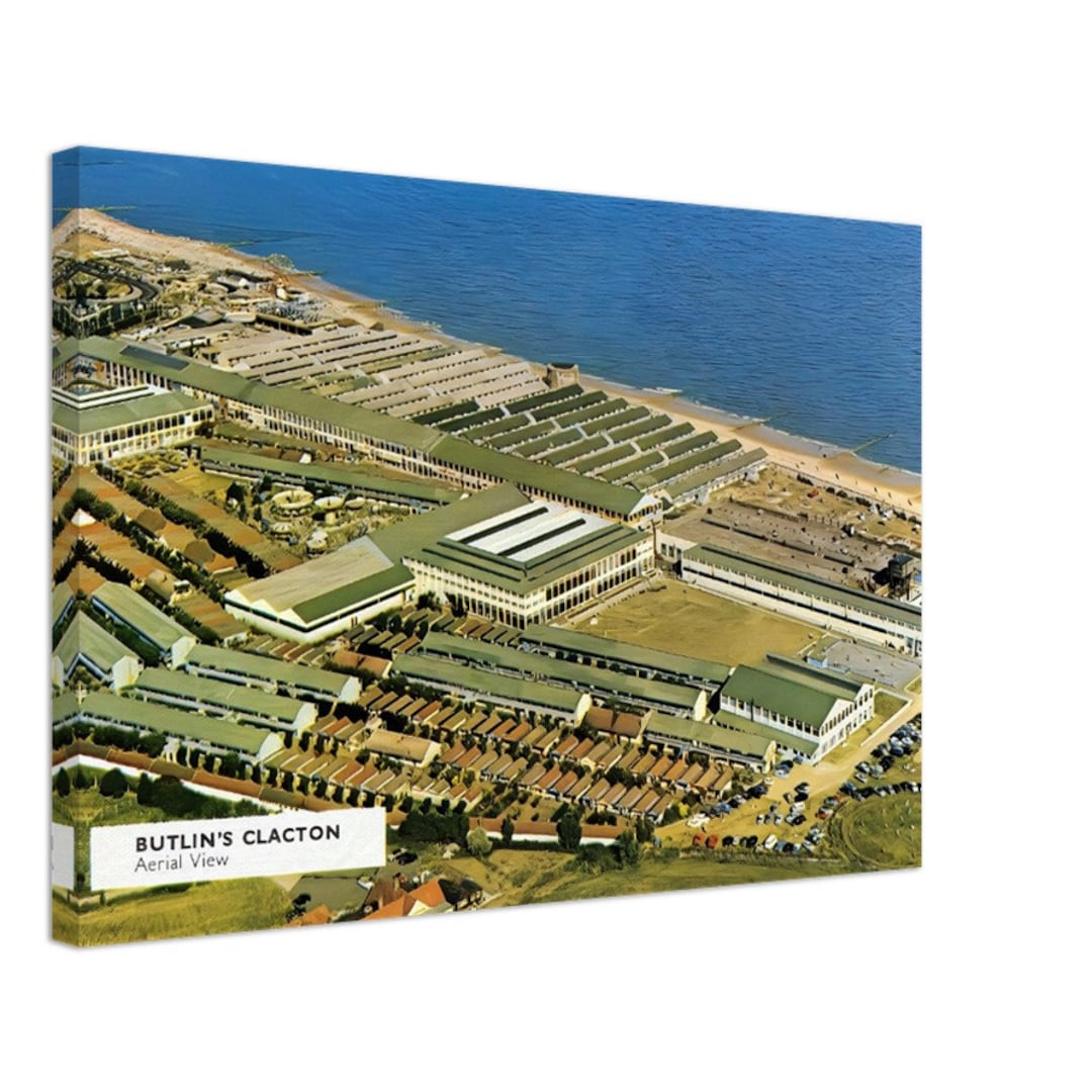 1960s Old Photo of Butlins Clacton Aerial View Canvas - Etsy