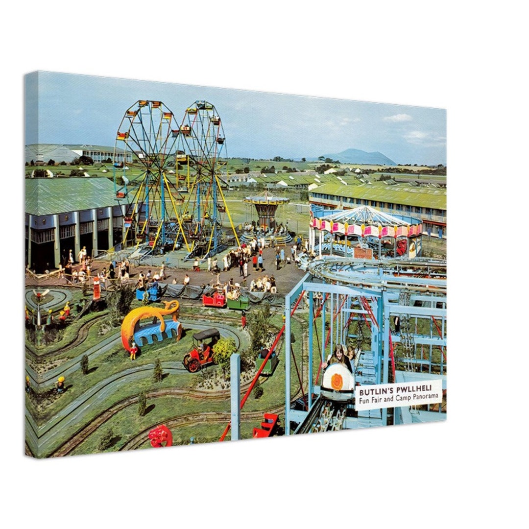 Butlins Pwllheli Postcard Print 1960s Amusement Park - Etsy