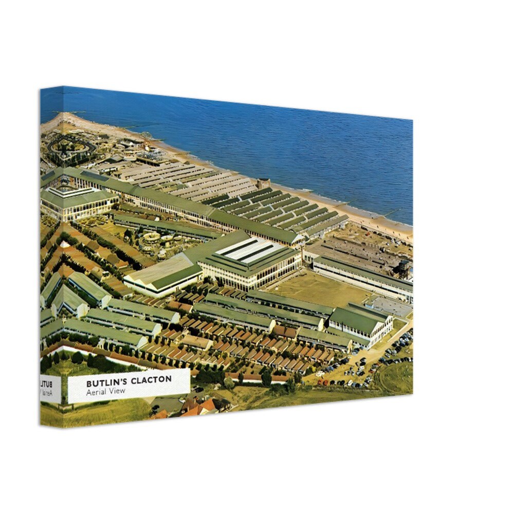 1960s Old Photo of Butlins Clacton Aerial View Canvas - Etsy