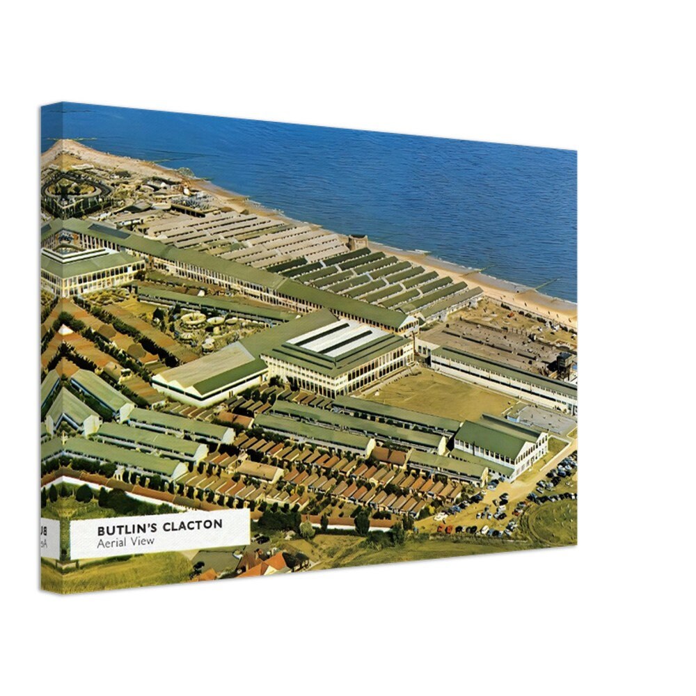 1960s Old Photo of Butlins Clacton Aerial View Canvas - Etsy