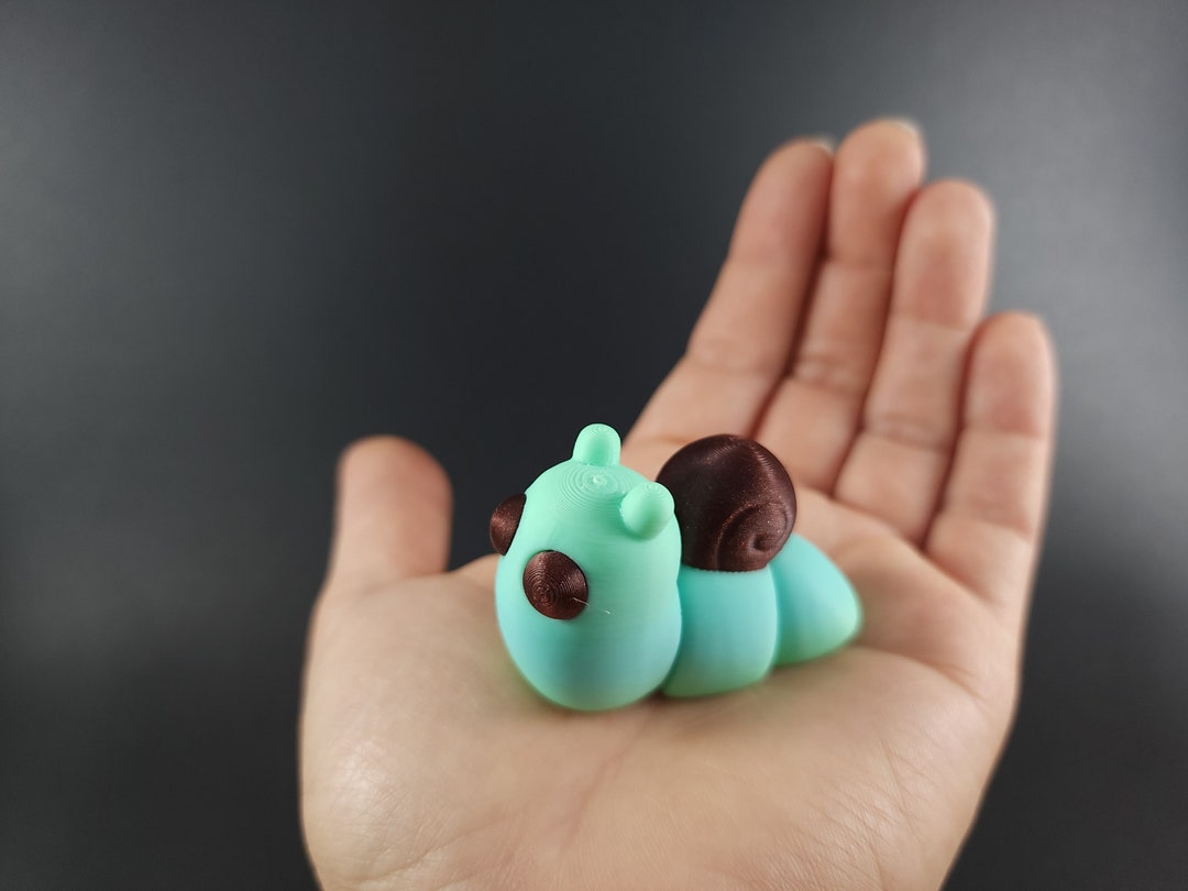 Cute 3d Printed Snail Articulated Bug Fidget Zoo Sensory Animal Desk ...