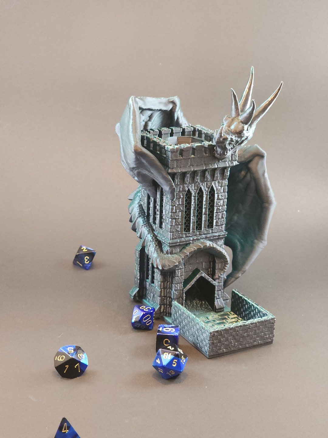 Dragon Attack Dice Tower Tabletop Games Dnd Dice Roller,dice Tray,lord ...