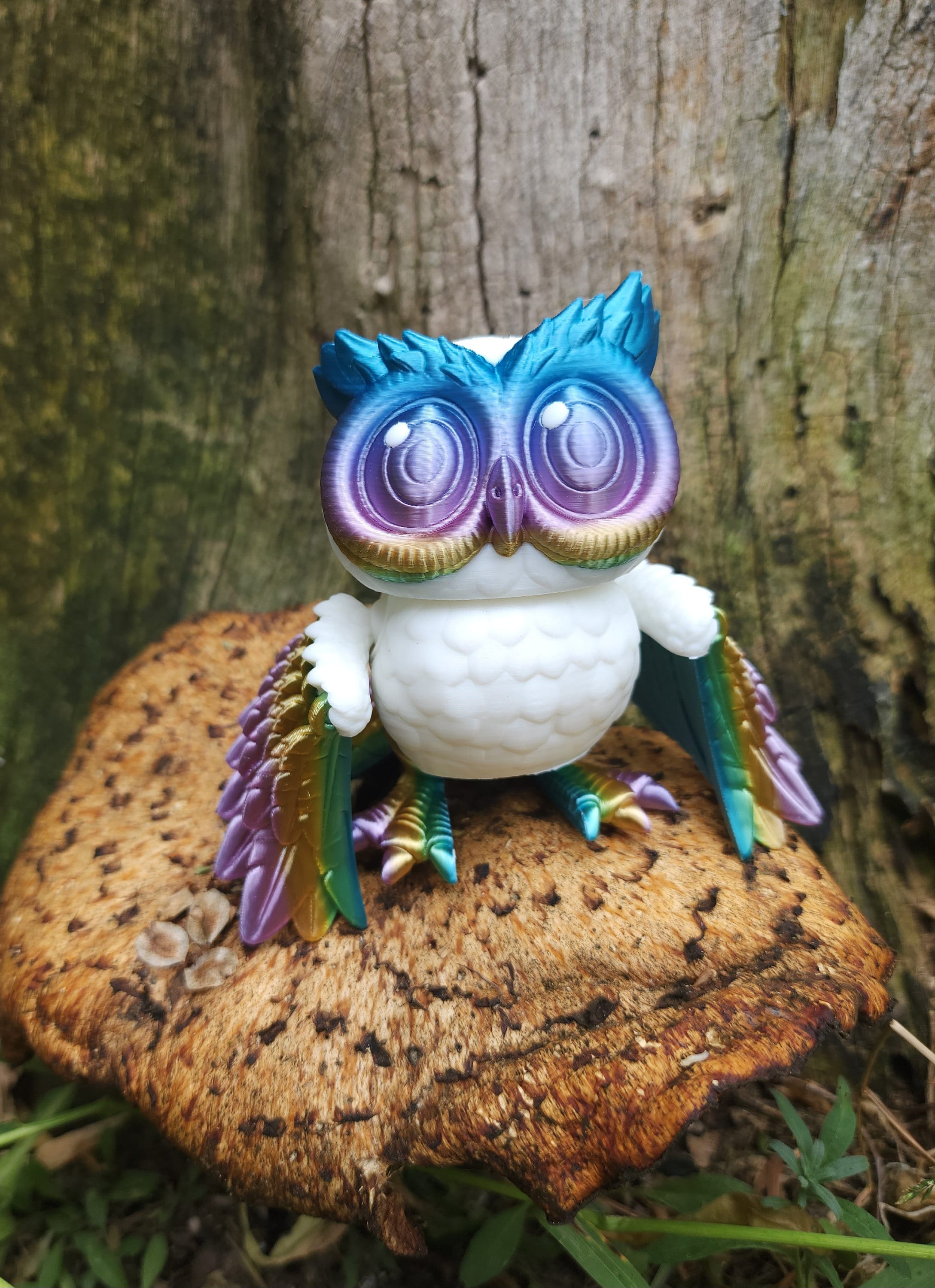 3d Printed Owl Fidget Articulated Owls Birds of Pray Owl - Etsy