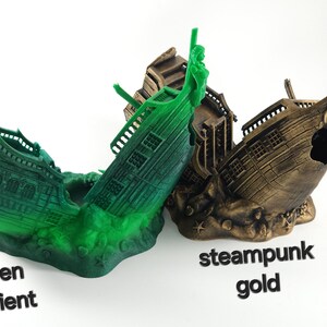 Sunken Pirate Ship Dice Tower Boat Dice Roller Tabletop Game Dnd Pirate ...