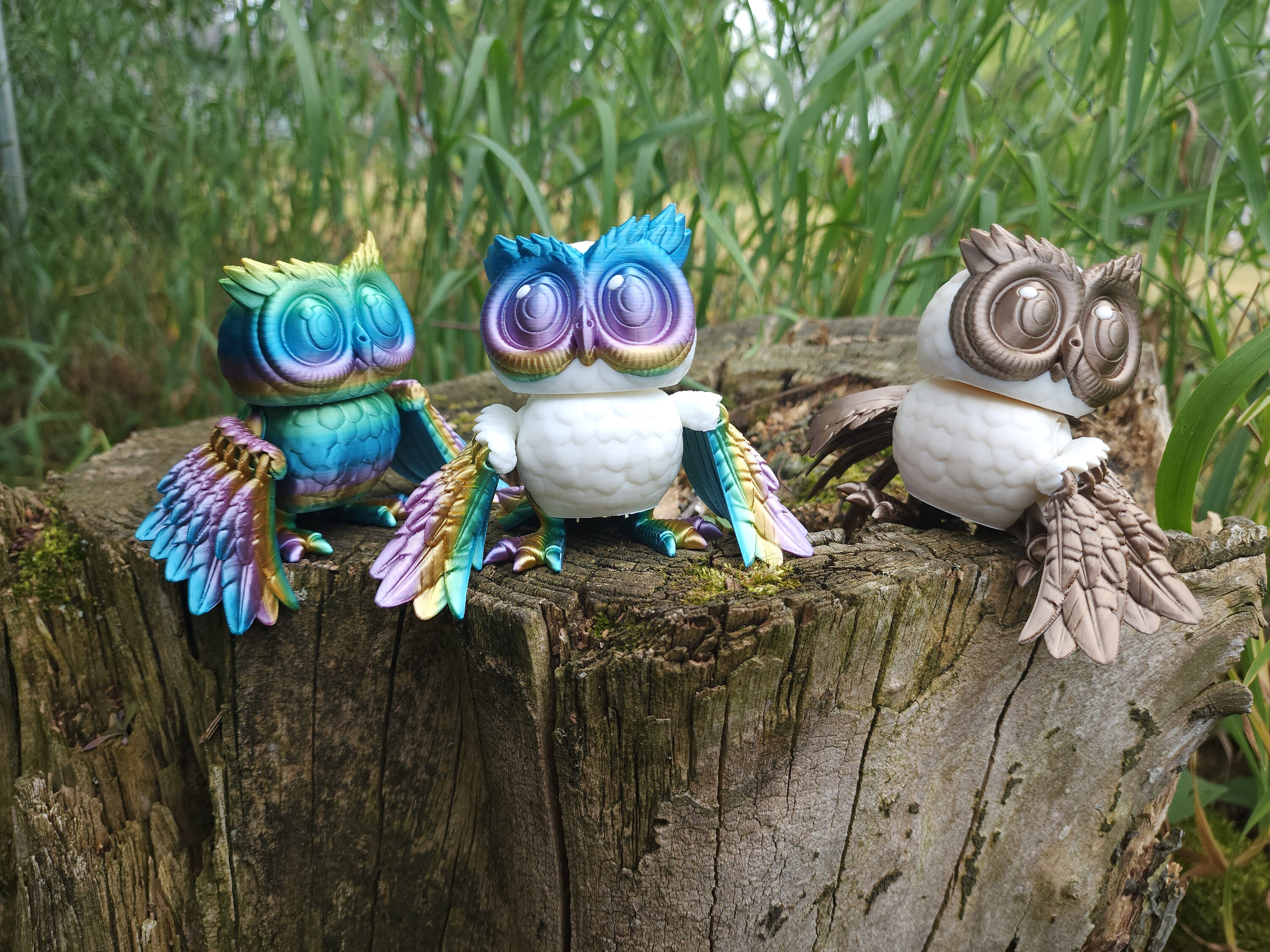 3d Printed Owl Fidget Articulated Owls Birds of Pray Owl - Etsy